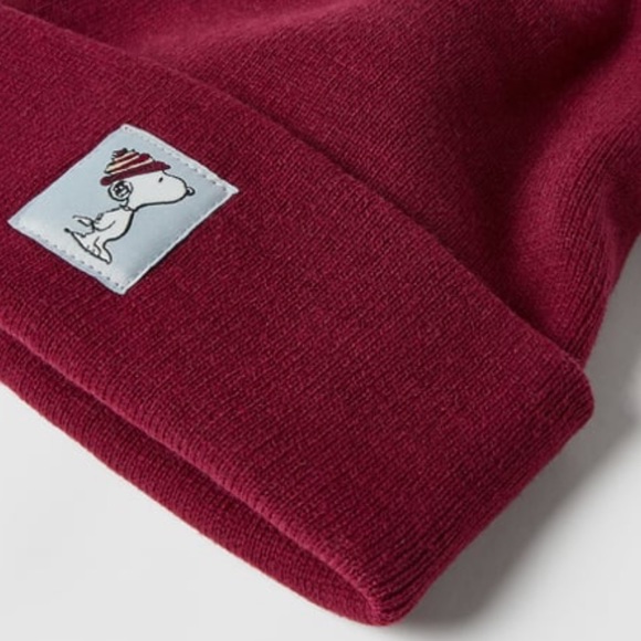 Zara | Accessories | Zara Snoopy Peanuts Knit Hat | Poshmark